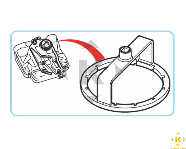 Volvo Fuel Tank Locking Ring Tool 9997093 – Kommen Tools Inc.